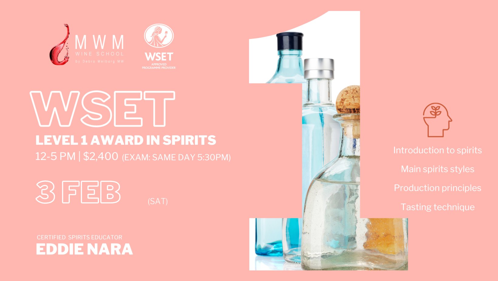 WSET Level 1 Award in Spirits (Intensive) - Meiburg Wine Media